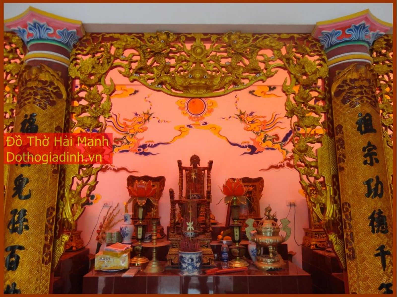 Cửa võng Tứ linh - Long Ly Quy Phụng
